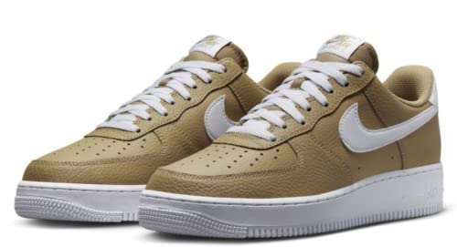 Nike Men's Air Force 1 '07 Lv8Basketball Shoe (8.5), Khaki/White-white