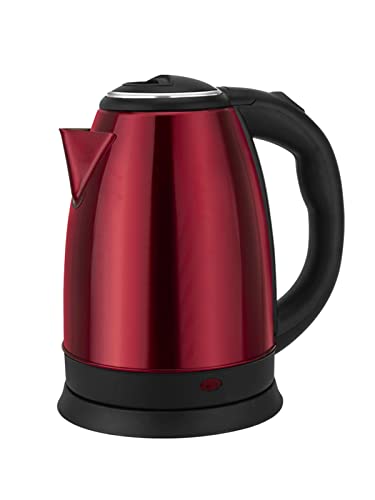 Hokcus Fast Boil Electric Kettle, Rapid Boil Kettle, Cold Touch Handle, 1500W, Auto Shut - Off Protection/Purple/Red