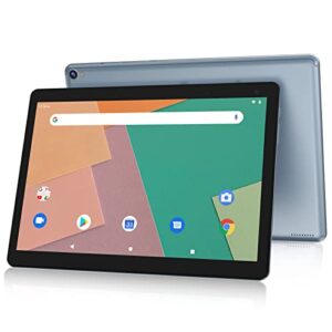 android tablet, 10 inch tablets, 2gb+32gb computer tablet support 512gb expand, 2mp + 8mp camera, ips screen, wifi, bluetooth, 6000mah, google gms certified tableta blue