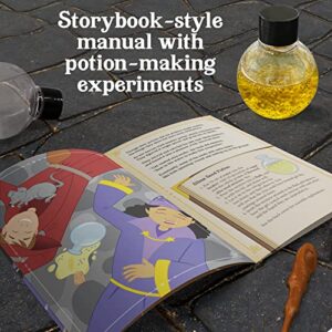 Thames & Kosmos Tasty Labs: Wizard Potion Science Kit | Make 5 Delicious Magical Potions | Chemistry Experiments Safe to Drink | Includes Toy Cauldron, Wand | Study Reactions, Polymers, Density & More