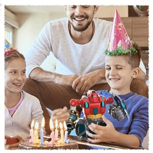 HCTENGIINE 360-Degree Rotating Battle Robot Remote Control Fight Robot,Shields and Fist Weapons, Birthday Gifts, Graduation Gifts, School Gifts for Boys Over 6 Years Old (red)