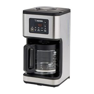 zojirushi ec-esc120 coffee maker dome brew programmable, stainlesssteel and black