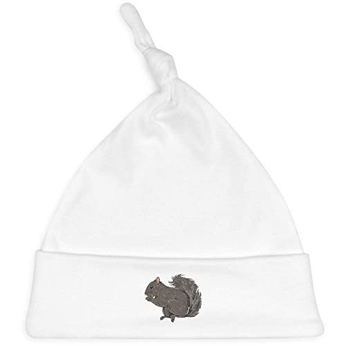 'Squirrel Eating Acorn' Baby Beanie Hat (BH00020194)