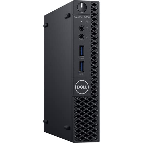 Dell Optiplex 3060 Micro PC, Intel Core i3-8100T, 16GB DDR4 RAM, 256GB NVMe SSD, Win11Pro (Renewed)