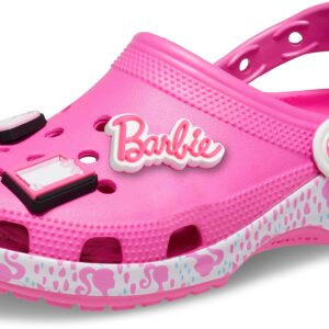 Crocs Unisex Barbie Classic Clogs, Electric Pink, 7 US Men