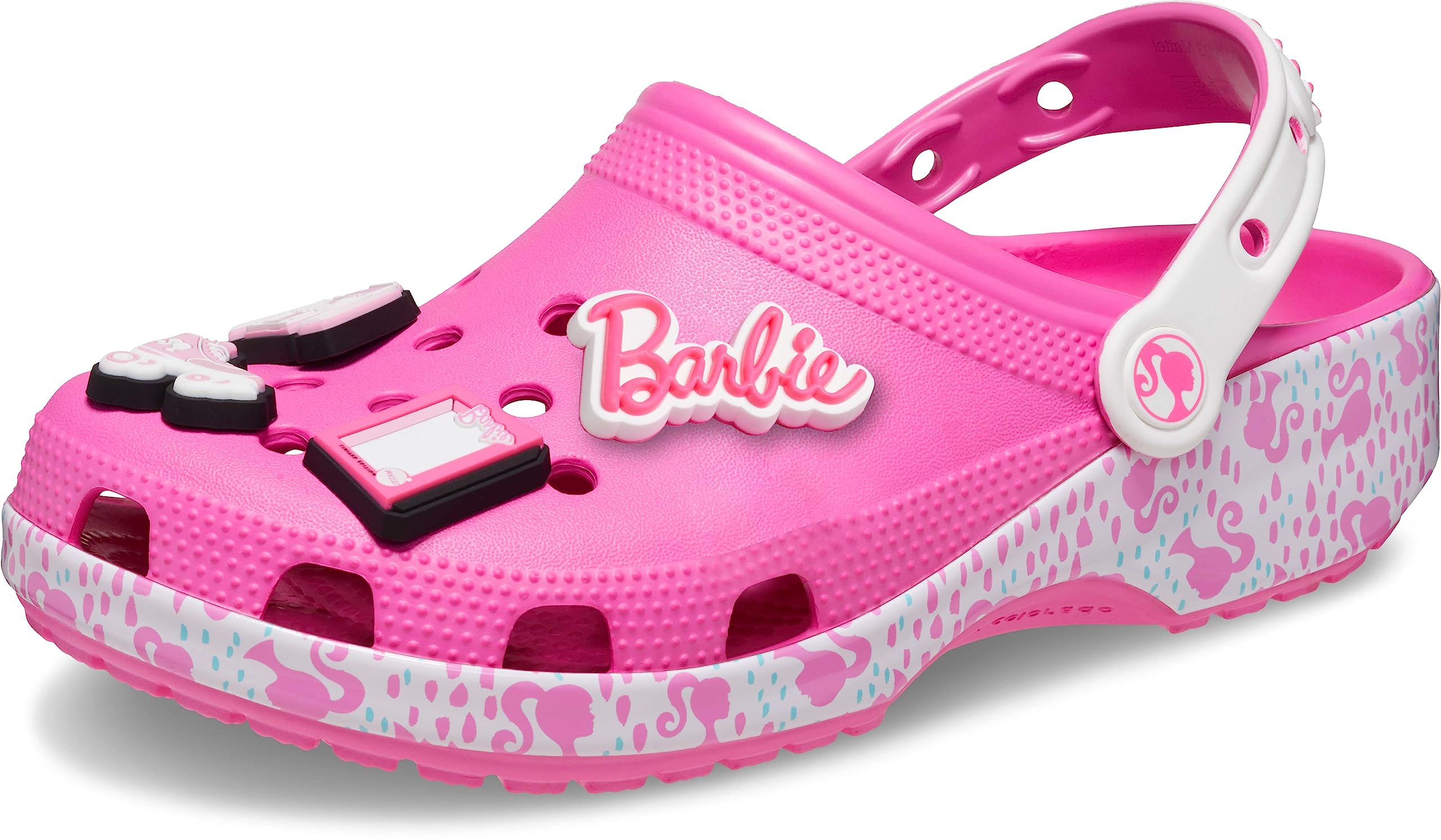 Crocs Unisex Barbie Classic Clogs, Electric Pink, 7 US Men