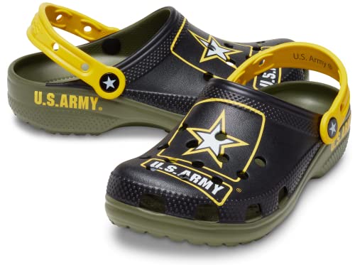 Crocs Unisex Classic United States Military Clogs, Army, 11 US Men