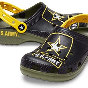 Crocs Unisex Classic United States Military Clogs, Army, 11 US Men