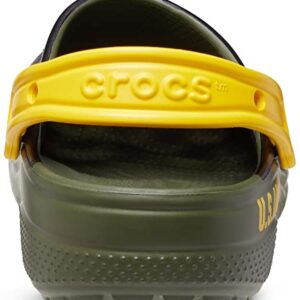 Crocs Unisex Classic United States Military Clogs, Army, 11 US Men