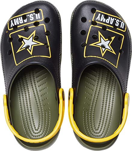 Crocs Unisex Classic United States Military Clogs, Army, 11 US Men