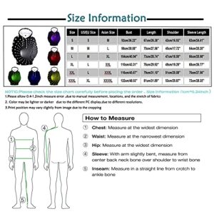 Mens Hoodies,Long Sleeve Tunic Sweatshirt Zipper Hoodies For Men   Sudaderas De Hombre Unisex Men's 3D Printing Creative Round Neck Casual Long Shirts Top Blouse Zip Up Sweatshirt(Green-6,Small)