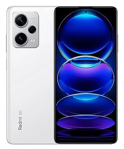 Redmi Xiaomi Note 12 Pro+ Plus 5G (256GB + 8GB) Factory Unlocked 6.67'' 200MP Triple Camera (Only 4G Tmobile/Mint/Tello USA Market) Extra (w/Fast Car Charger Bundle) (Artic White)