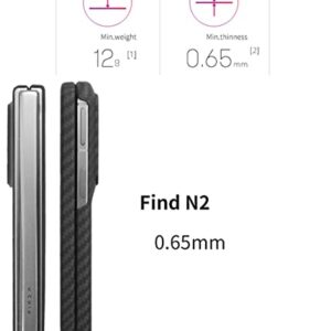 GIMENOHIG Ultra Thin and Light Carbon Fiber Case for Oppo Find N2 (for Oppo find n2)