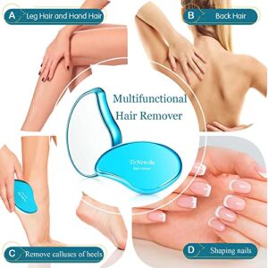 ToNewBe Crystal Hair Eraser for Women and Men, Reusable Crystal Hair Remover, Magic Painless Exfoliation Hair Removal Tool, Magic Hair Eraser for Back Arms Legs