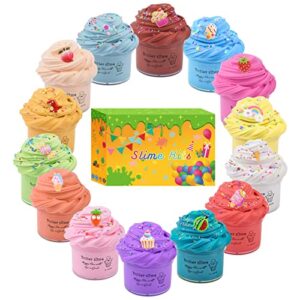 14 Pack Slime,Super Mini Butter Slime Kit,Funny Scented Slimes for Girls and Boys,Party Favor Birthday Gifts,Soft and Non-Sticky