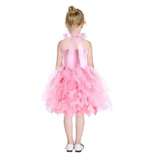 Pink Tutu Dress for Toddler Girls Pink Sequin Tulle Fancy Princess Dresses for Girls Prom Birthday Party Outfit 3-4T