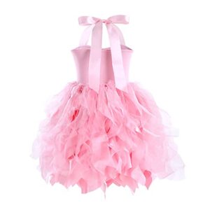 Pink Tutu Dress for Toddler Girls Pink Sequin Tulle Fancy Princess Dresses for Girls Prom Birthday Party Outfit 3-4T