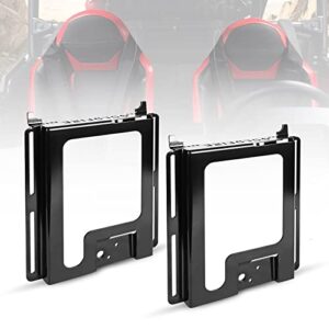 sresk rzr seat base accessories, 2 pack utv rzr seat lowering base seat lower 1.5" and recline 6 degree adjustment bracket for polaris rzr 800/900 / s 1000 / xp 1000 / xp turbo/general (black)