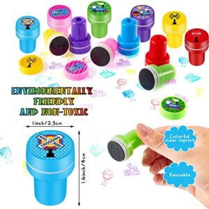 228 Pcs Train Party Favors Train Birthday Party Supplies Train Non Woven Bags Plastic Straws Punch Balloons Stamps Stickers Train Silicone Wristbands for Boy Kids Train Birthday Party Supplies