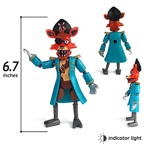 Toysvill Inspired by Five Nights at Freddy's | Pirates | Freddy's Action Figures Toys (FNAF) Set of 5 [Freddy, Bonnie, Fazbear, Curse of Dreadbear and Captain Foxy]