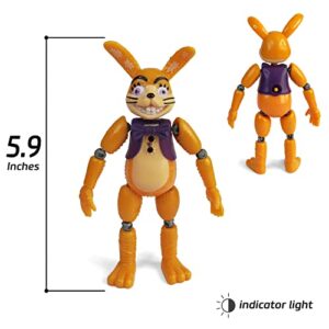 Toysvill Inspired by Five Nights at Freddy's | Pirates | Freddy's Action Figures Toys (FNAF) Set of 5 [Freddy, Bonnie, Fazbear, Curse of Dreadbear and Captain Foxy]