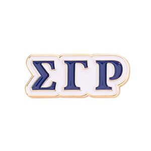 sigma gamma rho lapel pin sorority enamel greek letter formal wear blazer jacket (lapel pin - design c)