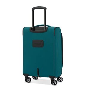 Samsonite Saire LTE Softside Expandable Luggage Wheels, Pine Green, Carry On Spinner