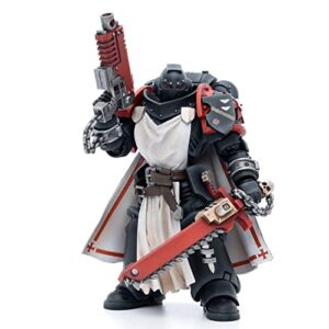 pipigirl joytoy × warhammer 40k genuine license 1/18 soldier, black templars primaris sword brethren, 4inch army military extreme warrior models action figures kits (harmund)