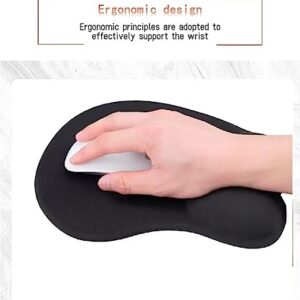 JWZPILLOW Tomb Raider 3D Anime Mouse Pads with Silicone Gel Wrist Rest Non-Slip Gaming Mousepads (Laura)