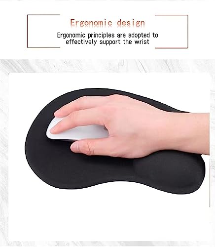 JWZPILLOW Tomb Raider 3D Anime Mouse Pads with Silicone Gel Wrist Rest Non-Slip Gaming Mousepads (Laura)