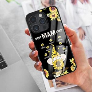 Customize Name Phone Cases Cute for iPhone 11 12 13 14 Pro Max Plus Mini Xr Xs, Samsung Note 7 8 9 10 20 S21 S22 S23 Ultra Plus, Moto 20 Pro Lite, Pixel 4 5 6 7 Pro, LG (Bee Gnome)