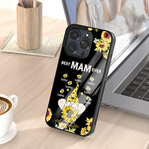 Customize Name Phone Cases Cute for iPhone 11 12 13 14 Pro Max Plus Mini Xr Xs, Samsung Note 7 8 9 10 20 S21 S22 S23 Ultra Plus, Moto 20 Pro Lite, Pixel 4 5 6 7 Pro, LG (Bee Gnome)