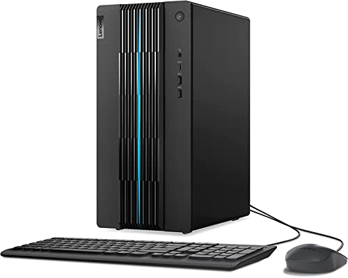 Lenovo 2023 Newest IdeaCentre 5i Gaming Desktop, 12th Intel i5-12400, 8GB DDR4 RAM, 512GB SSD, 1TB HDD, NVIDIA GeForce RTX 3050 Graphics, Mouse&Keyboard, Windows 11 Home, Black, Bundle with JAWFOAL