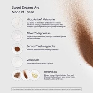 Ready To Dream Sleep & Calm Capsules w Time Release Melatonin, Magnesium, Ashwagandha, B6, Chamomile, and Botanicals | Non-Habit Forming | 60 Vegan Capsules