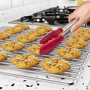 Cooling Rack for Baking and Cooking, Stainless Steel Wire Baking Oven Rack, Sturdy Oven Safe Baking Rack, 17.7"L*14.17"W Fits Chicken Wing, Jelly Roll, Cookies (Compatible with Dalxo Wall Oven)