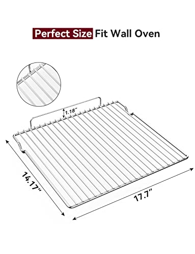 Cooling Rack for Baking and Cooking, Stainless Steel Wire Baking Oven Rack, Sturdy Oven Safe Baking Rack, 17.7"L*14.17"W Fits Chicken Wing, Jelly Roll, Cookies (Compatible with Dalxo Wall Oven)