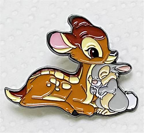 Anime Bambi Lapel Pins Cute Deer Brooch Enamel Pin Brooches on Clothes Badges Backpack Fashion Accessories Jewelry Gift