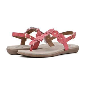 WHITE MOUNTAIN Women's Liftoff Sandal, Coral/Smooth, 9.5 M