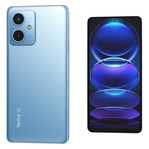 Xiaomi Redmi Note 12 5G (128GB + 6GB) Factory Unlocked 6.67" 48MP Triple Camera (ONLY T-Moble/Tello/Mint USA Market) + Extra (w/Fast Car Charger Bundle) (Mystique Blue)