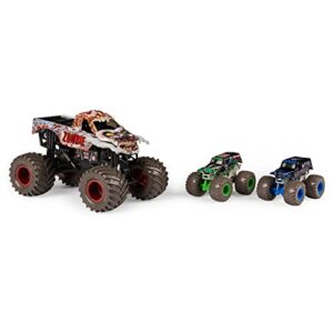 monster jam, full moon frenzy 3-pack of official exclusive die-cast trucks