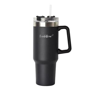 freshstar quencher h2.0 flowstate tumbler 40oz, car tumbler, adventure quencher h2.0 tumbler. (black)