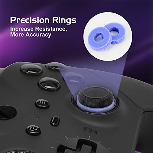 18 in 1 Metal Thumbsticks Replacement for Xbox One Elite Series 2, Elite Series 2 Accessories, 4 Paddles, 2 D-Pads, 6 Joysticks for Xbox One Elite Replacement Parts, with 2 Precision Rings