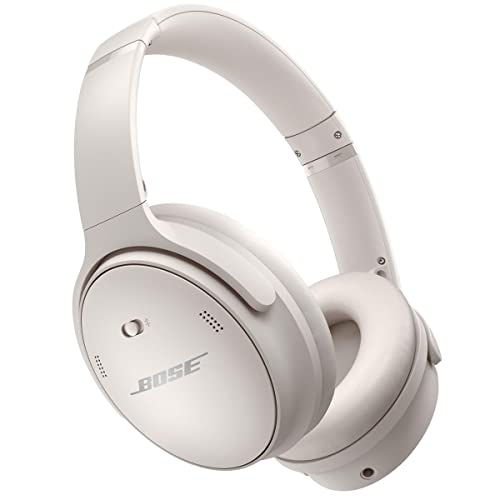 Bose QuietComfort 45 Wireless Noise Cancelling Headphones, White Smoke with Power Bank Charger