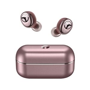 tranya t6 wireless earbuds with qualcomm aptx adaptive audio, cvc 8.0 noise reduction bluetooth earphones, multipoint connection, customized app, ipx5 waterproof headphones for sports