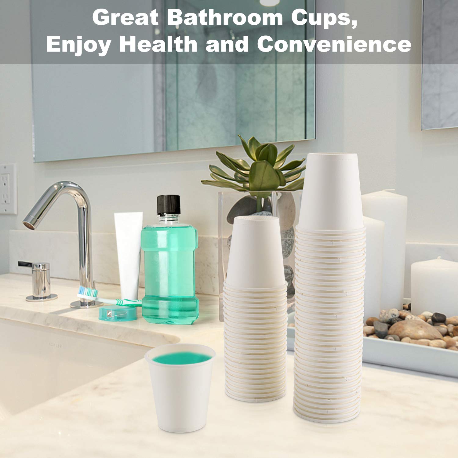 Paper Cups, 100 Pack 3 Oz Paper Cups 3 Oz Mouthwash Cups, Small Paper Cups 3 Oz Bathroom Paper Cups 3 Oz Paper Cups 3 Oz Bathroom Paper Cups 3 Oz Mouthwash Cups Rinse Cups, Small Paper Bath Cups