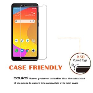 beukei (3 Pack) Compatible for TCL Ion Z Screen Protector Tempered Glass, Touch Sensitive,Case Friendly, 9H Hardness