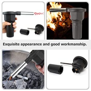 Sosoport Outdoor Barbecue Fan Portable Air Blower Electric Grill Air Blower BBQ Fire Blower Camping Supply