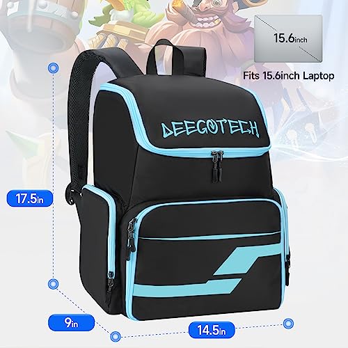 Travel Carrying Backpack Compatible with Xbox Series X/S, Travel Bag with 2 Separate Large Storage for Console 15.6" Laptop Controller Headset, Multiple Separate Pockets for Gaming Accessories