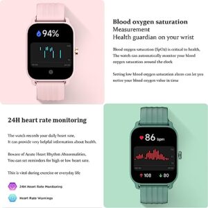 Smart Watch for Women Men - Answer & Make Calls, Alexa Build-in, Blood Oxygen (SpO2) 1.8 inch HD Screen iP68 Waterproof, Heart Rate Sleep Monitor, Fitness Tracker Compatible with Android and iOS Phone