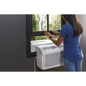 GE Profile ClearView Inverter Window Air Conditioner 12,200 BTU, Inverter Technology, Ultra Quiet for Large Rooms, Full Window View with Easy Installation, Energy-Efficient, 12K Window AC Unit, White